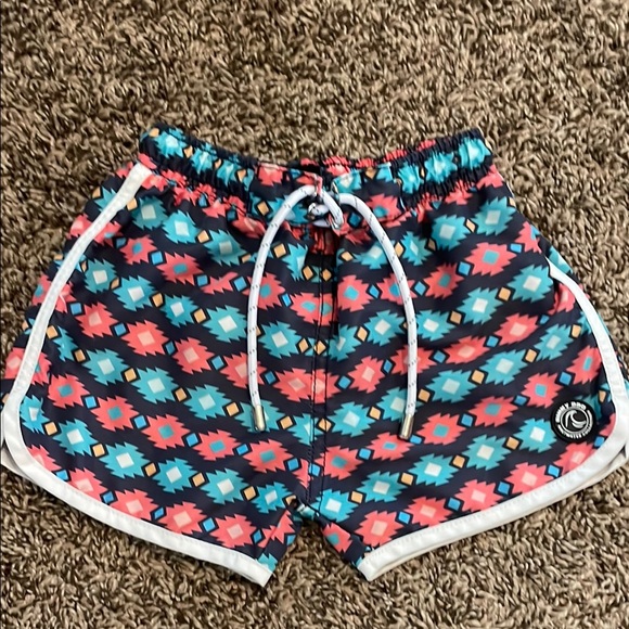Binky Bro | Swim | Binky Bro Geometric Kids Swim Trunks | Poshmark